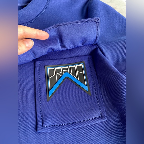 Prada | Tops | Prada New Authentic Limited Edition Navy Blue Top Front ...